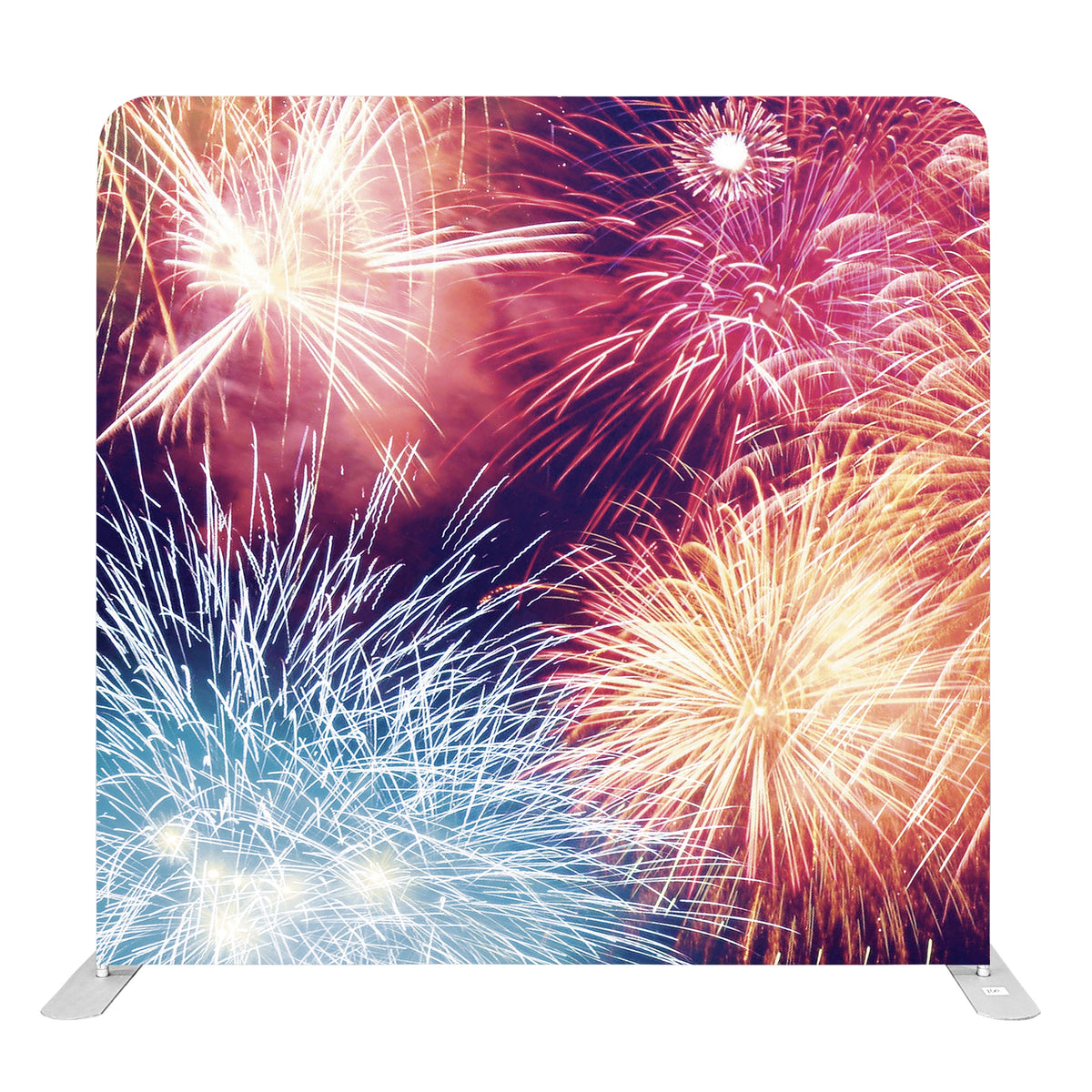 8ft Colorful Fireworks Tension Fabric Backdrop Rentals – Backdrop Club USA